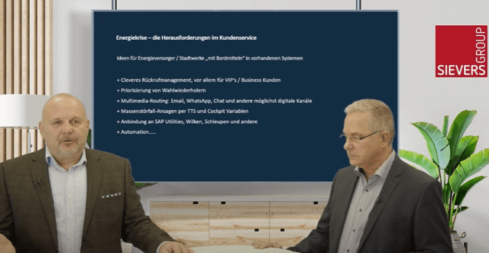 jtel | jtel und SIEVERS zeigen Kundenservice-Lösungen für Energieversorger während der ...